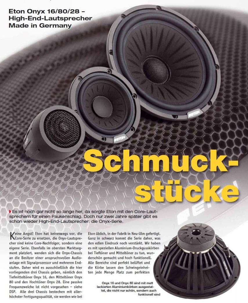 Eton ONYX 16 Tieftöner 16,5cm (6,5") HIGH-END TIEF-/MITTELTÖNER 1 Paar